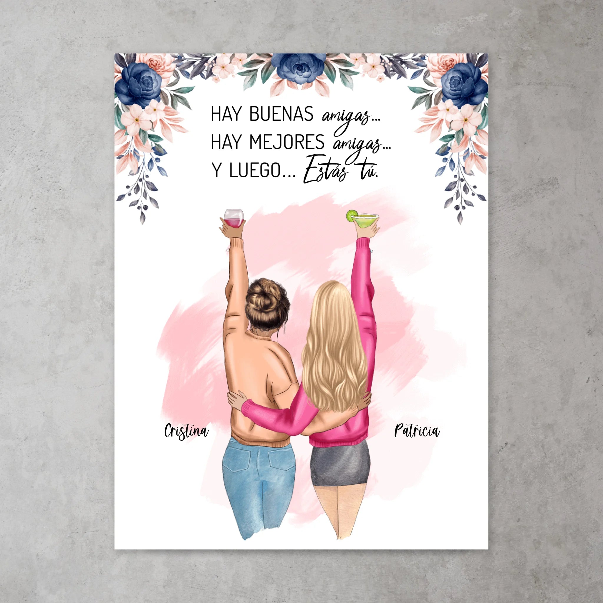 Mejores amigas - Póster personalizado – HEY DEAR 💜